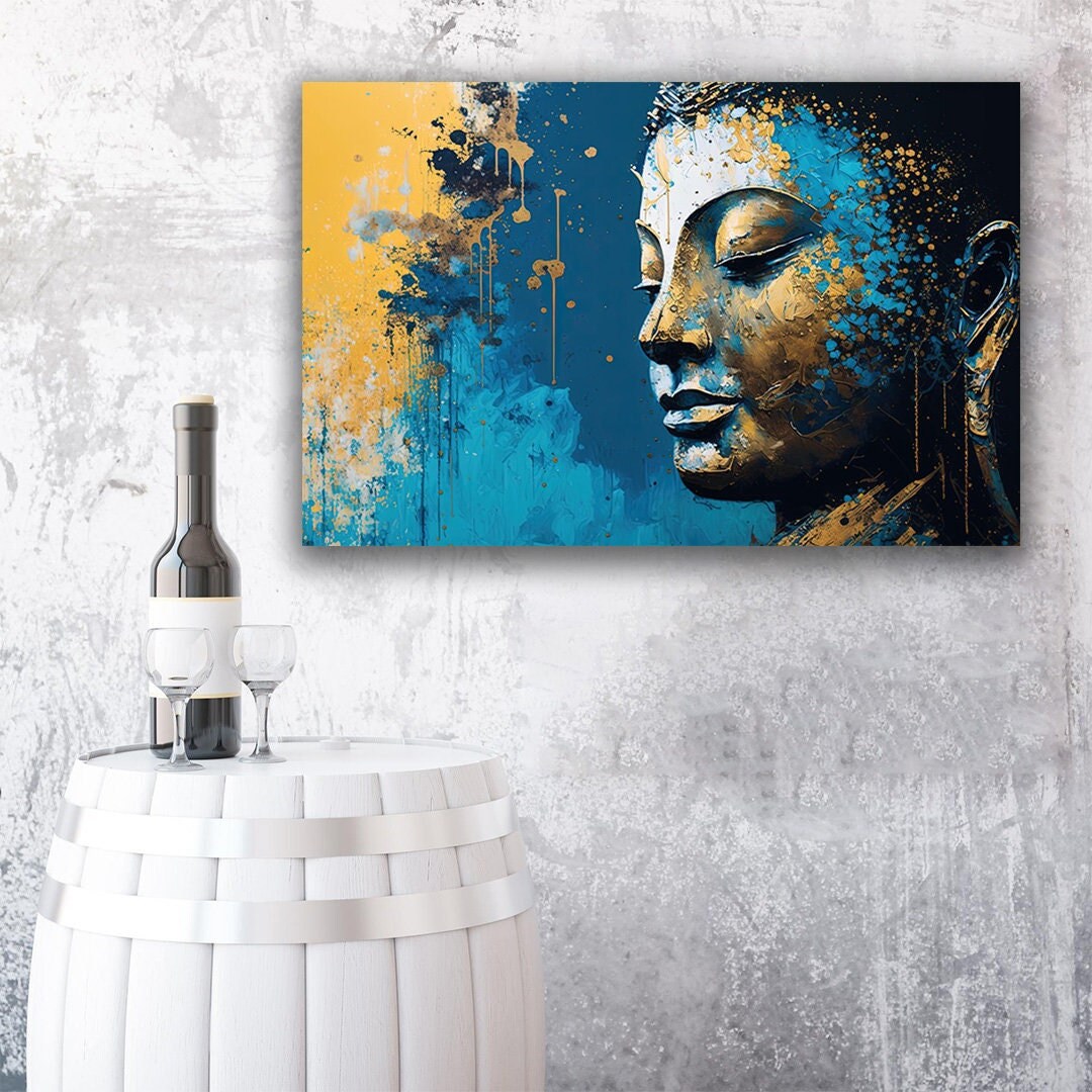 Buddha Canvas Wall Art, Buddha Canvas Painting, Buddha Meditation ...