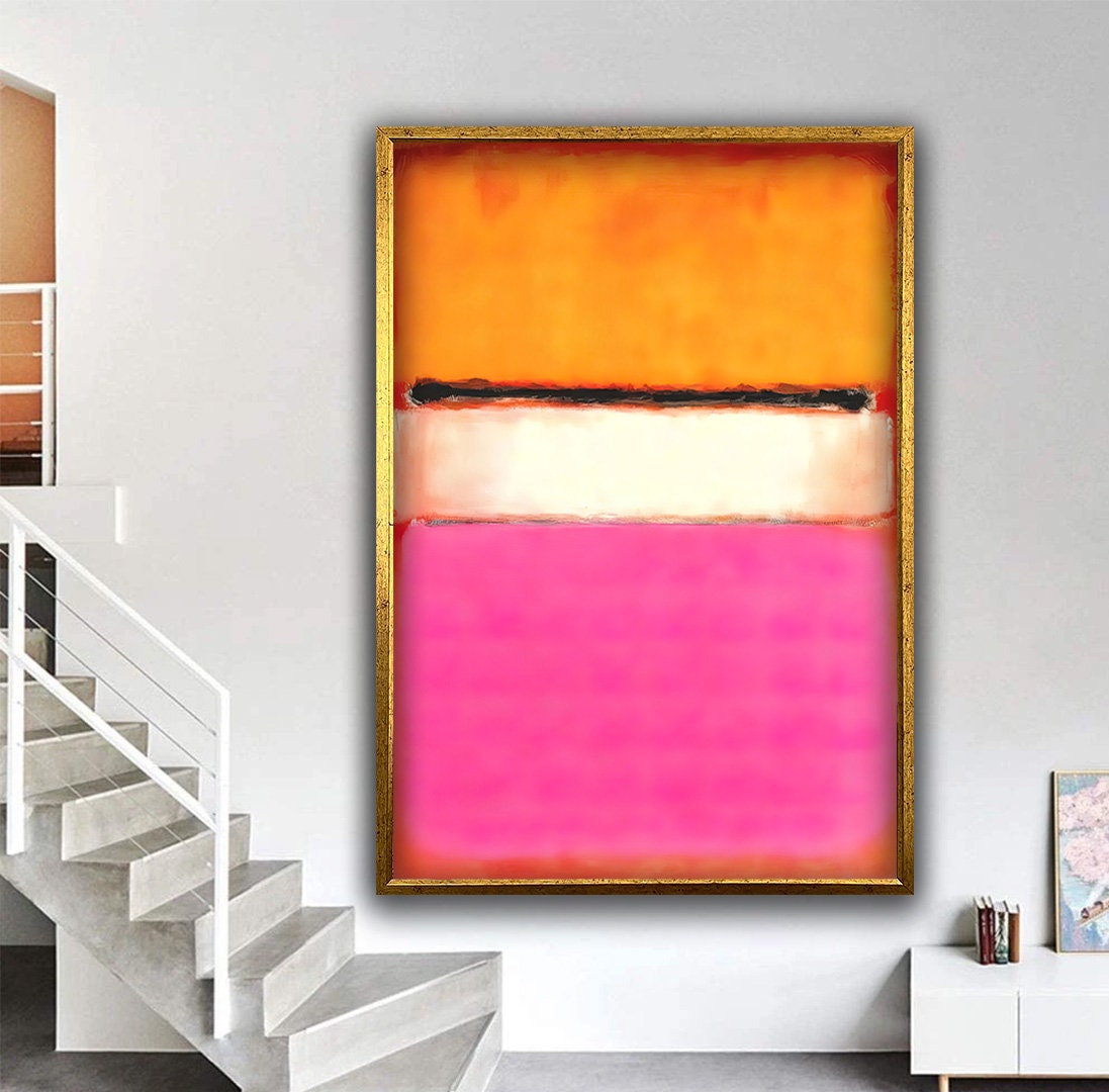 Mark Rothko White Center Canvas Painting, Mark Rothko Canvas Painting ...