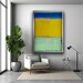 Mark Rothko Blue Yellow Turquoise Canvas Painting, Mark Rothko Canvas ...