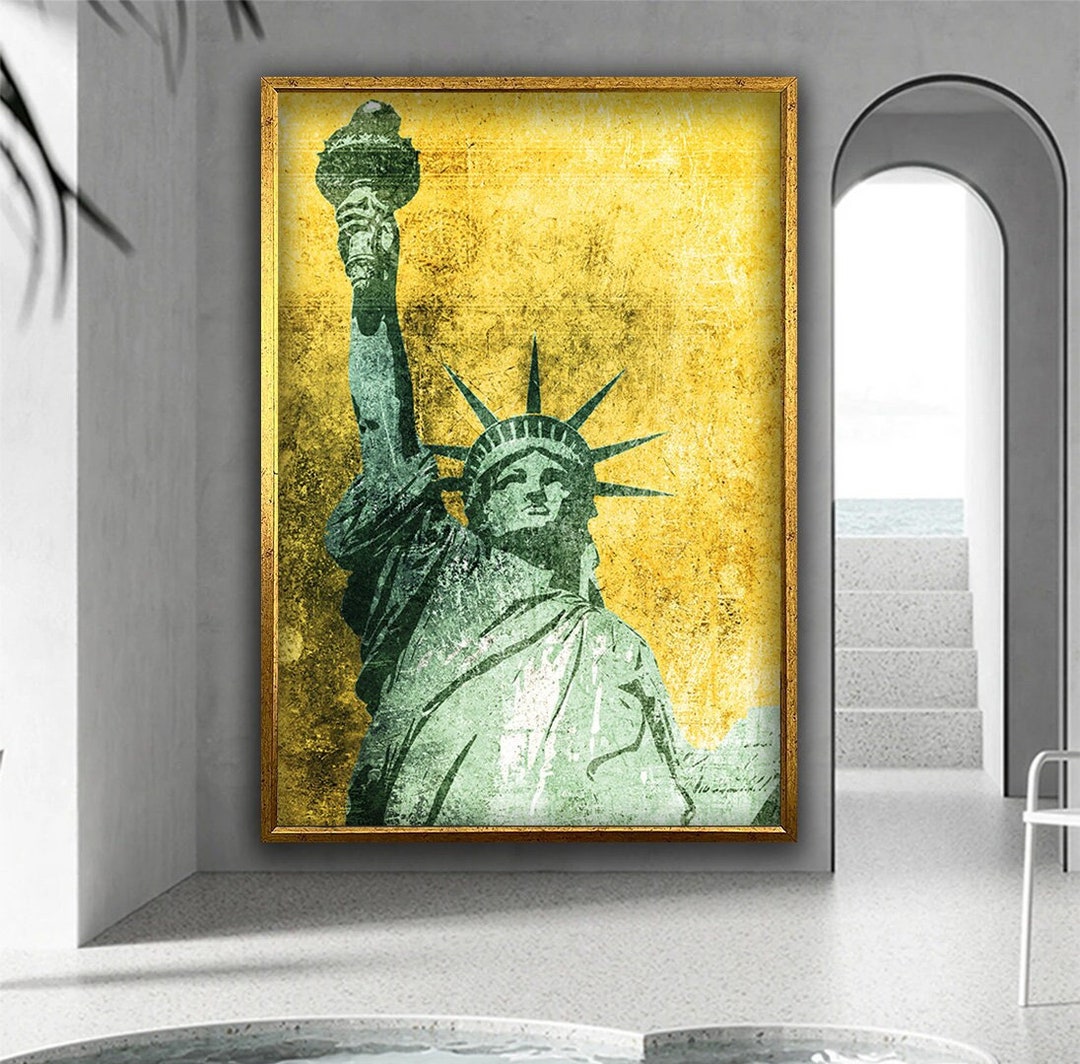 Statue of Liberty Canvas Wall Art, New York Statue of Liberty Wall Art ...