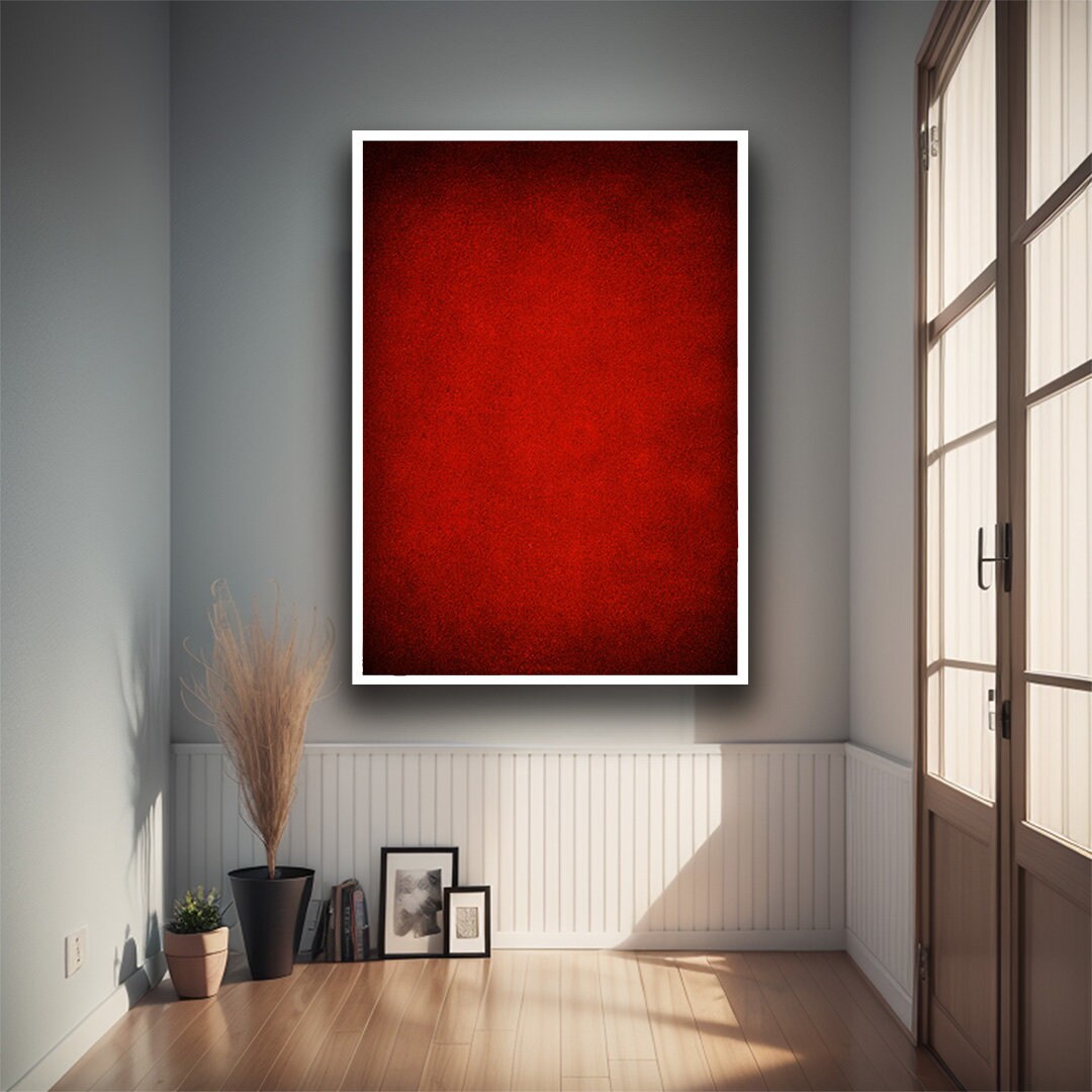 Mark Rothko Red Canvas Painting, Mark Rothko Canvas Painting, Colorful ...