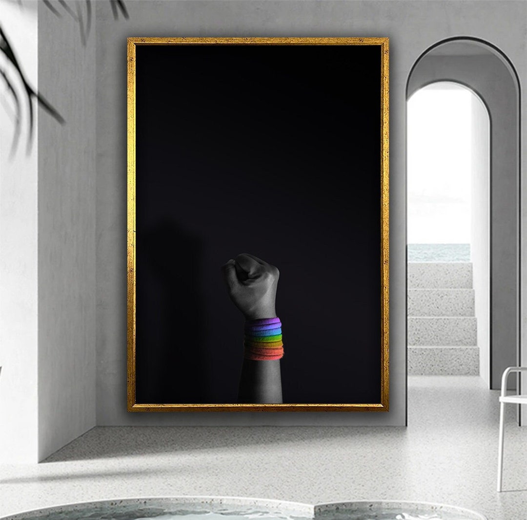 Hands Canvas Painting, Colorful Hands Wall Art,holding Hands Canvas ...