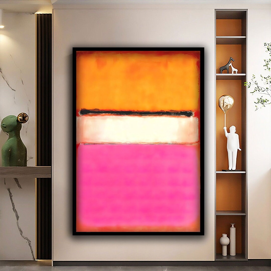 Mark Rothko White Center Canvas Painting, Mark Rothko Canvas Painting ...