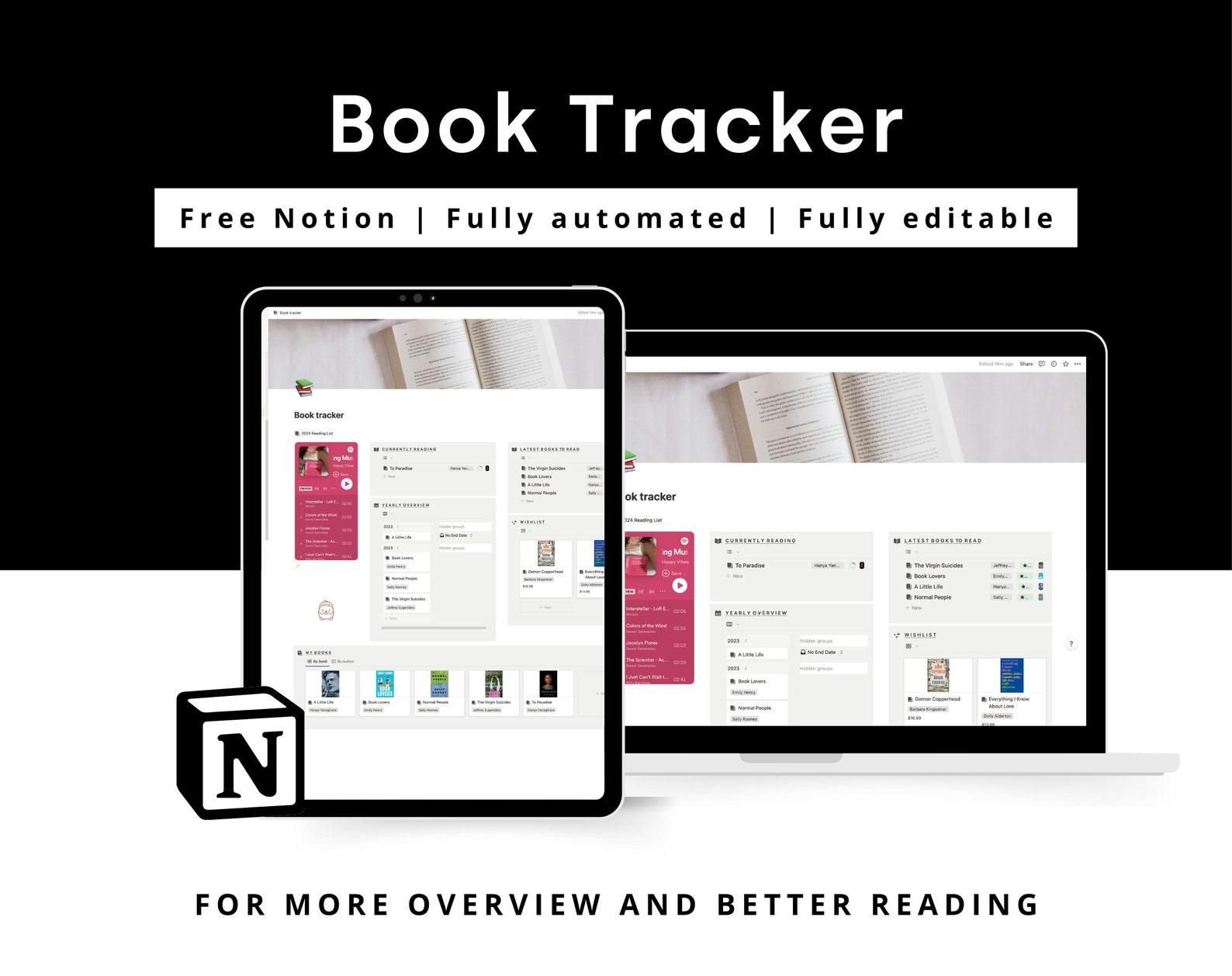 Notion Book Tracker | All in One Notion Template to Have an Overview of ...