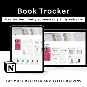 Notion Book Tracker | All in One Notion Template to Have an Overview of ...