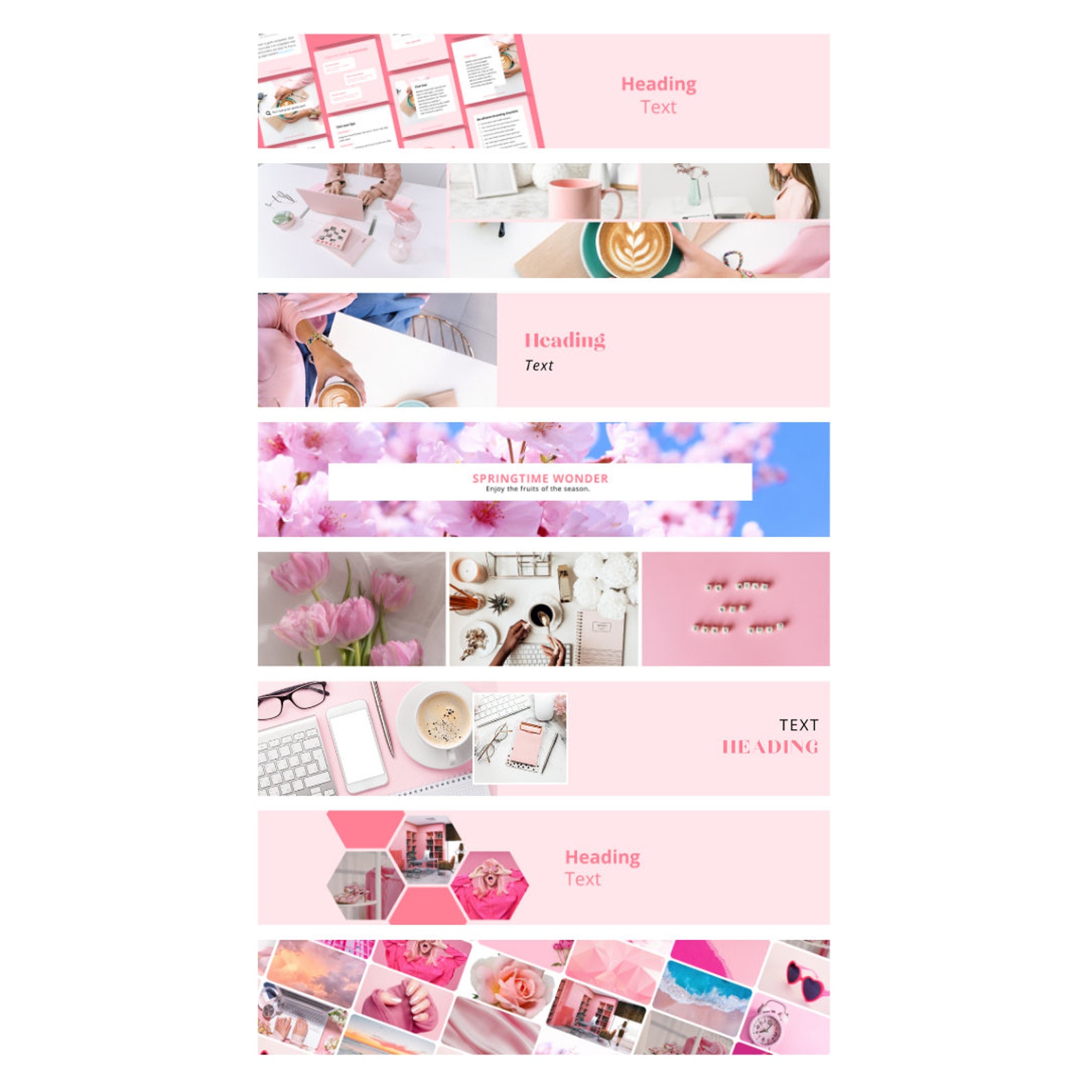 20 Notion Banner Templates | Pink Editable Canva Banner Mockup ...