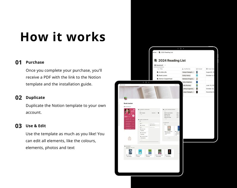 Notion Book Tracker All in One Notion Template to Have an Overview of What You're Reading ...