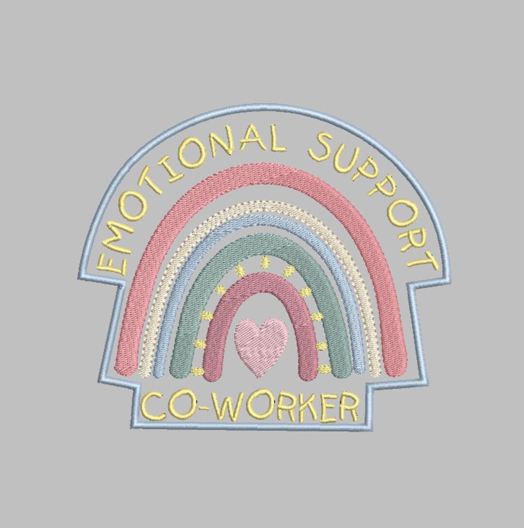 Emotional Support Co-worker Patch - Etsy