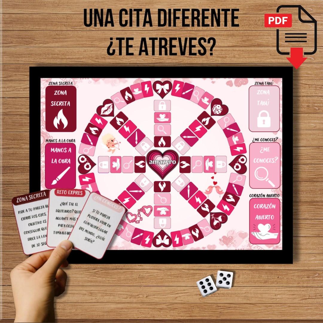 Juego para parejas imprimible, ideal para San Valentin, aniversario ...