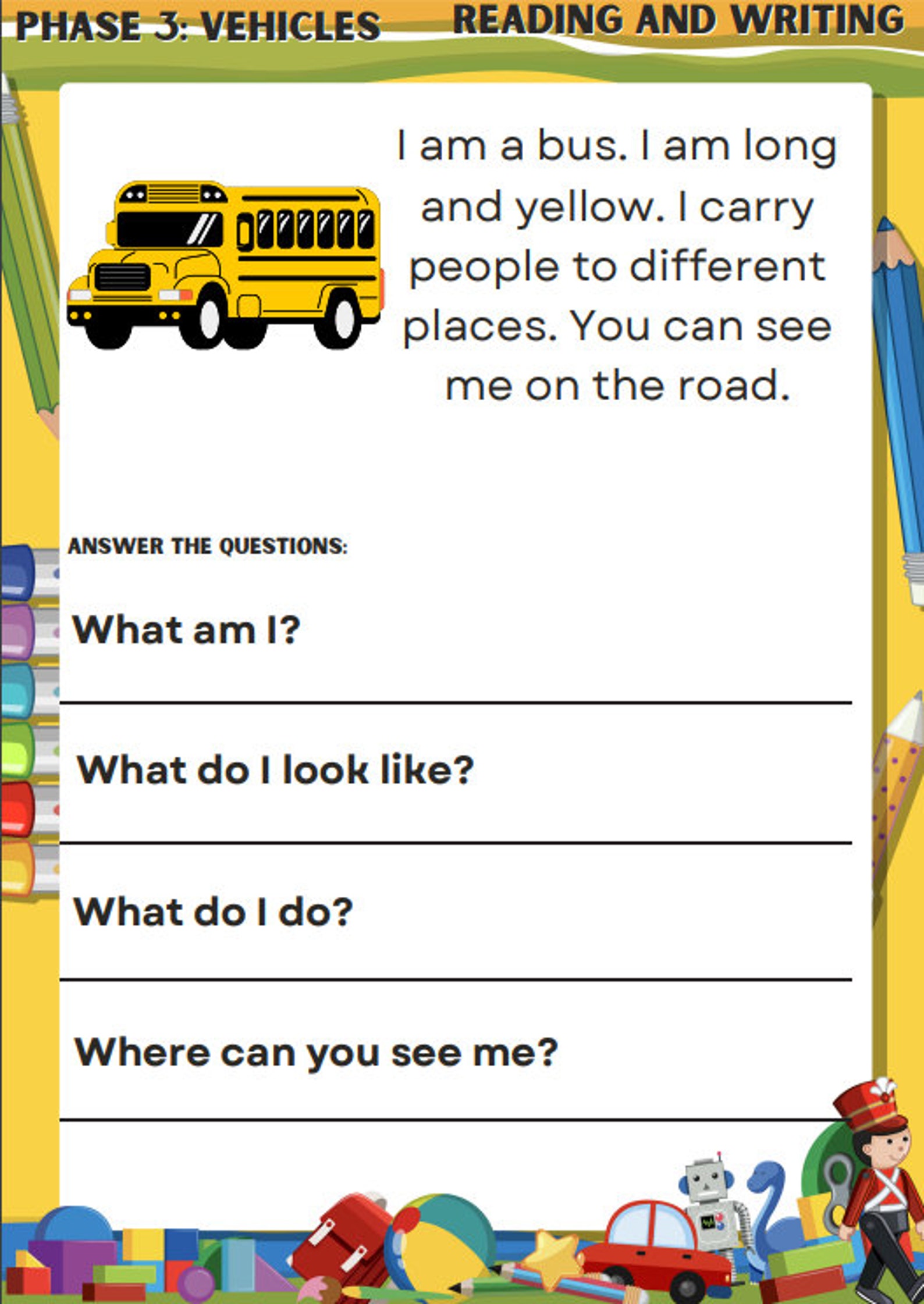 Children's Reading and Writing Book - Etsy