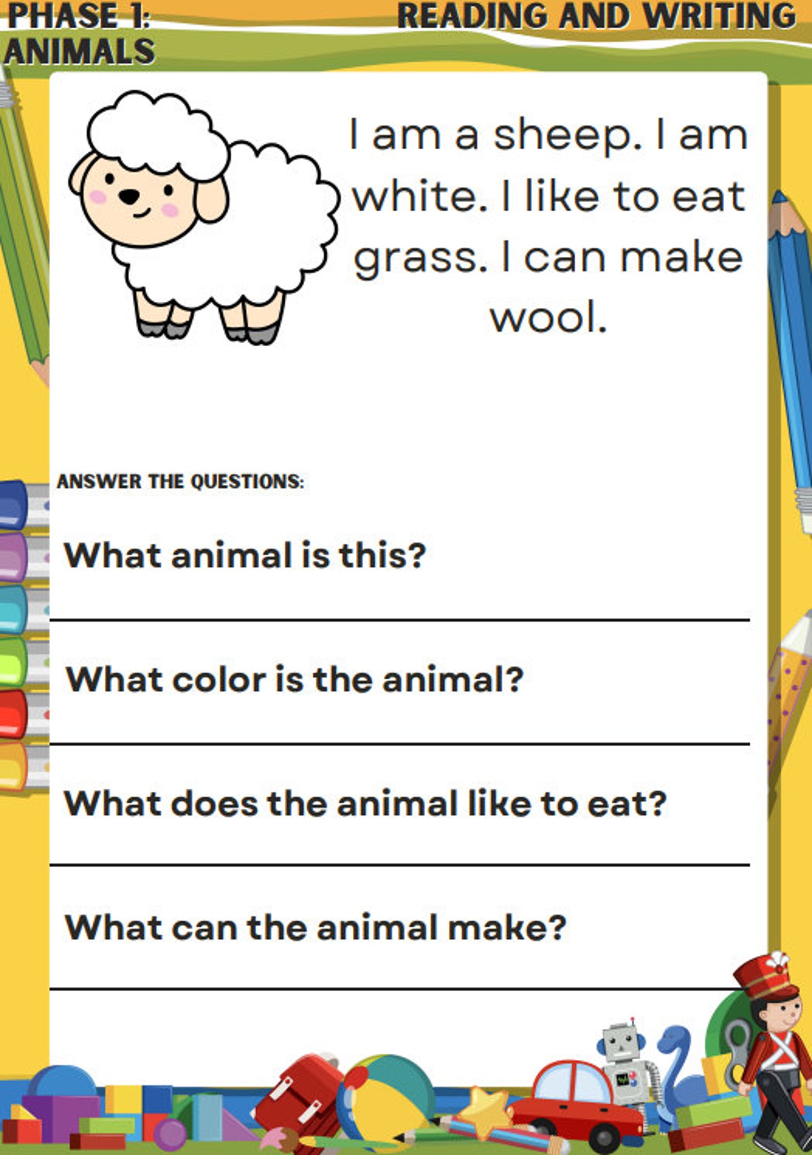 Children's Reading and Writing Book - Etsy