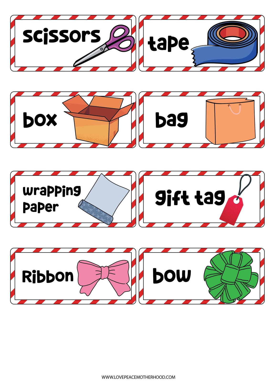 Holiday Gift Wrapping Preschool Dramatic Play Christmas Pretend Play ...