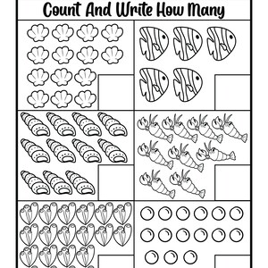 Ocean Themed Preschool/ Kindergarten Learning Bundle, Ocean Printable ...