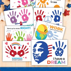 MLK Handprint Craft Printable Martin Luther King Activity for Kids ...