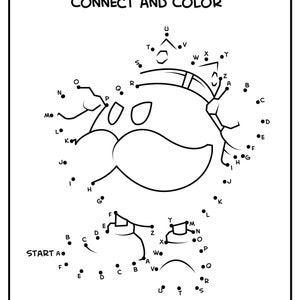 Super Mario Connect the Dots and Color | Dot to Dot for Kids | Kids ...