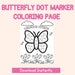 Spring Dot Marker Activity, Butterfly Do A Dot, Spring Printable for ...