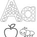Alphabet Letters A to Z Dot Marker Worksheets | Alphabet Uppercase and ...