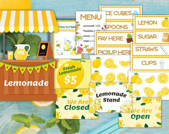 Lemonade Stand Printable, Summer Activity, Preschool, Sensory Play ...
