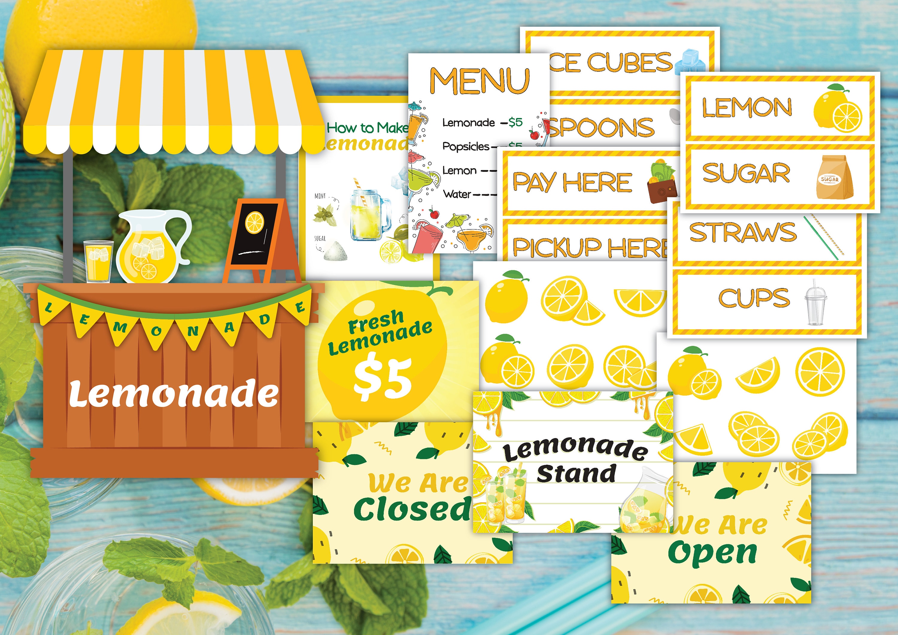 Lemonade Stand Dramatic Play Center - Etsy