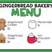 Gingerbread Bakery Dramatic Play Gingerbread Printables Holiday ...