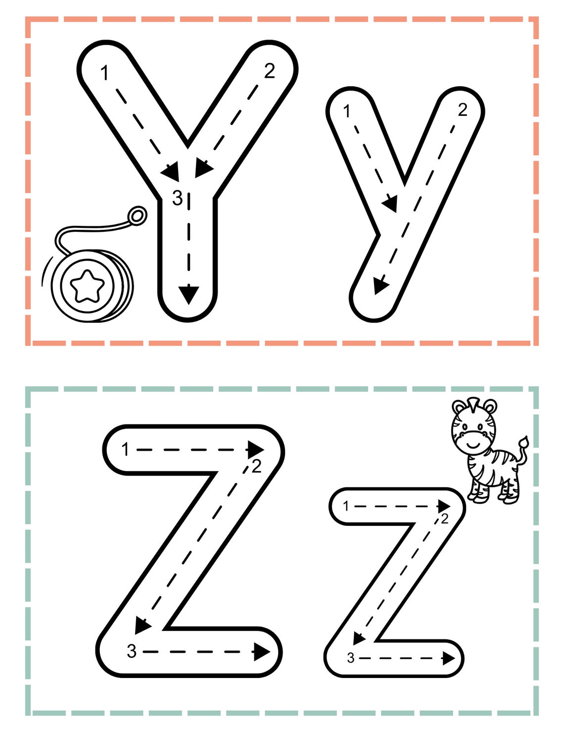 Alphabet Tracing Cards Preschool Printables Alphabet Play Doh Mats ...