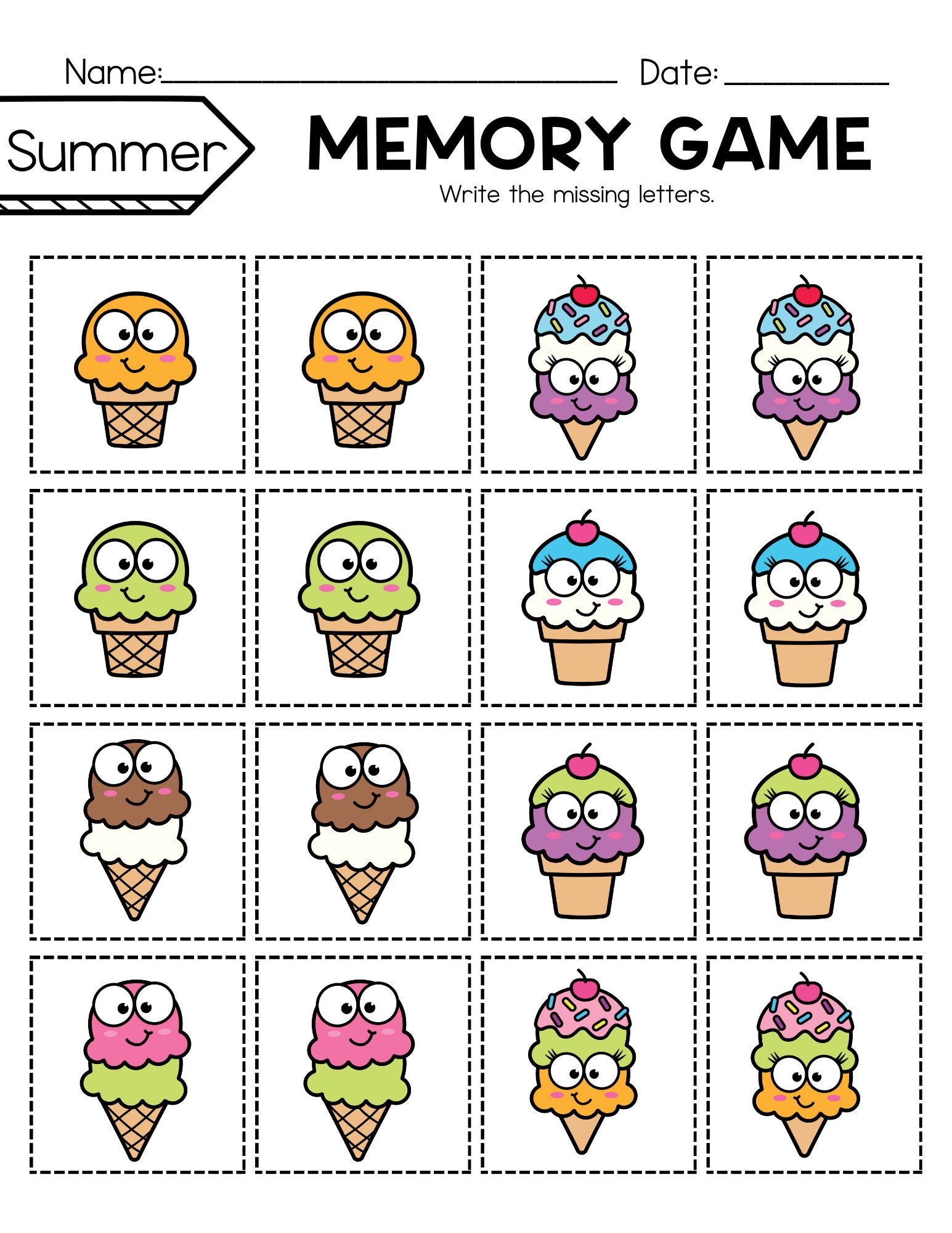 No-prep Summer Literacy | Grade 1 | Kindergarten | Summer Review ...