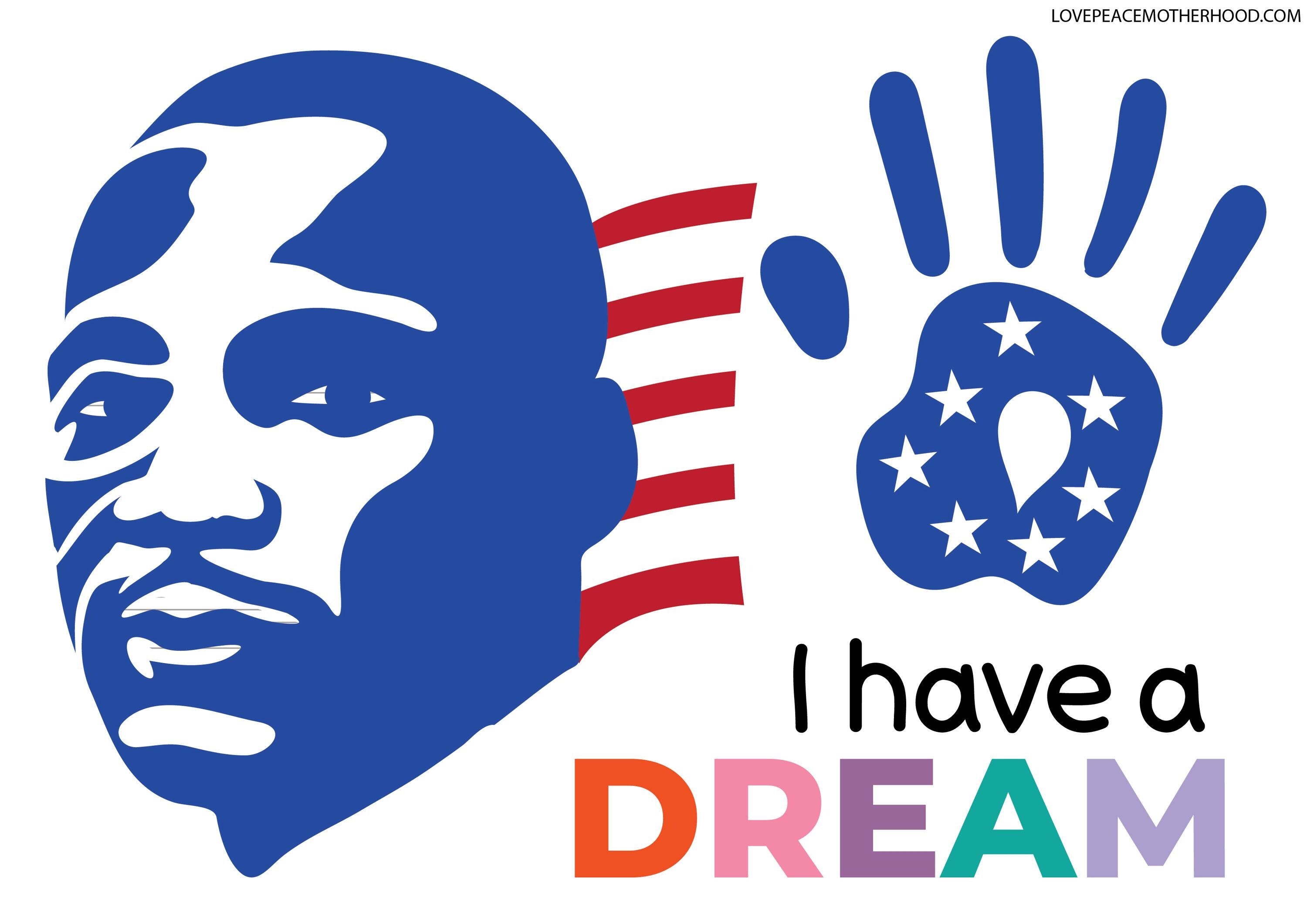 MLK Handprint Craft Printable Martin Luther King Activity for Kids ...