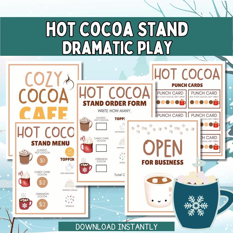 Hot Cocoa Shop Preschool - Etsy