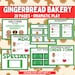 Gingerbread Bakery Dramatic Play Gingerbread Printables Holiday ...