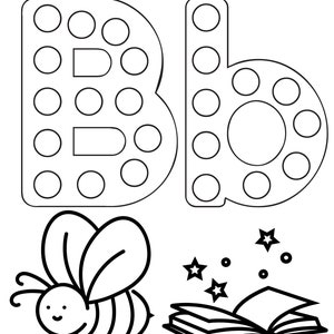 Alphabet Letters A to Z Dot Marker Worksheets | Alphabet Uppercase and ...
