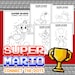 Super Mario Connect the Dots and Color | Dot to Dot for Kids | Kids ...