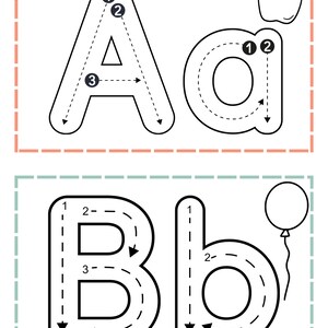 Alphabet Tracing Cards | Preschool Printables | Alphabet Play Doh Mats ...