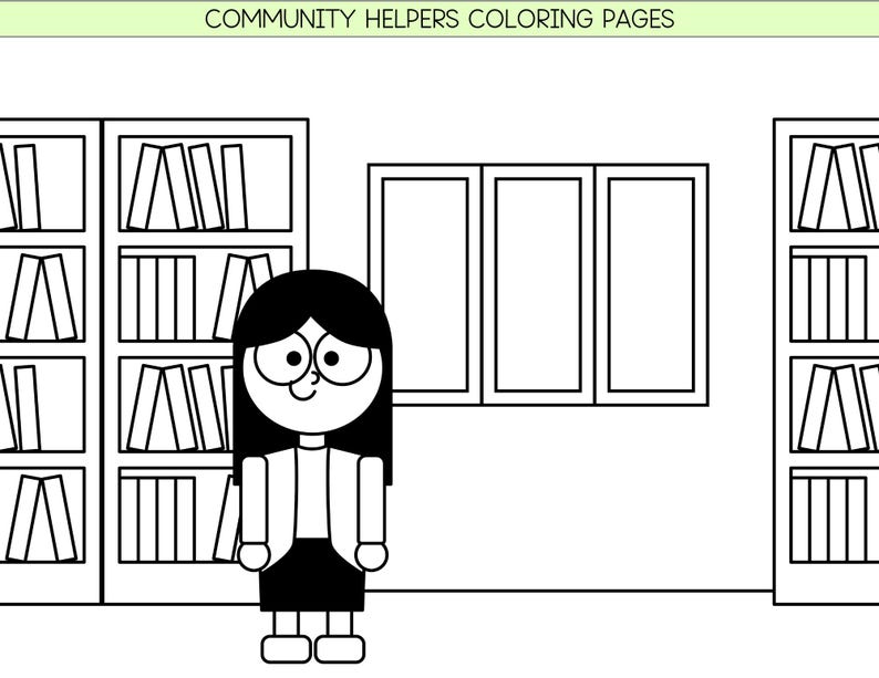Community Helpers Coloring Pages Preschool Occupations Career Day Kids ...