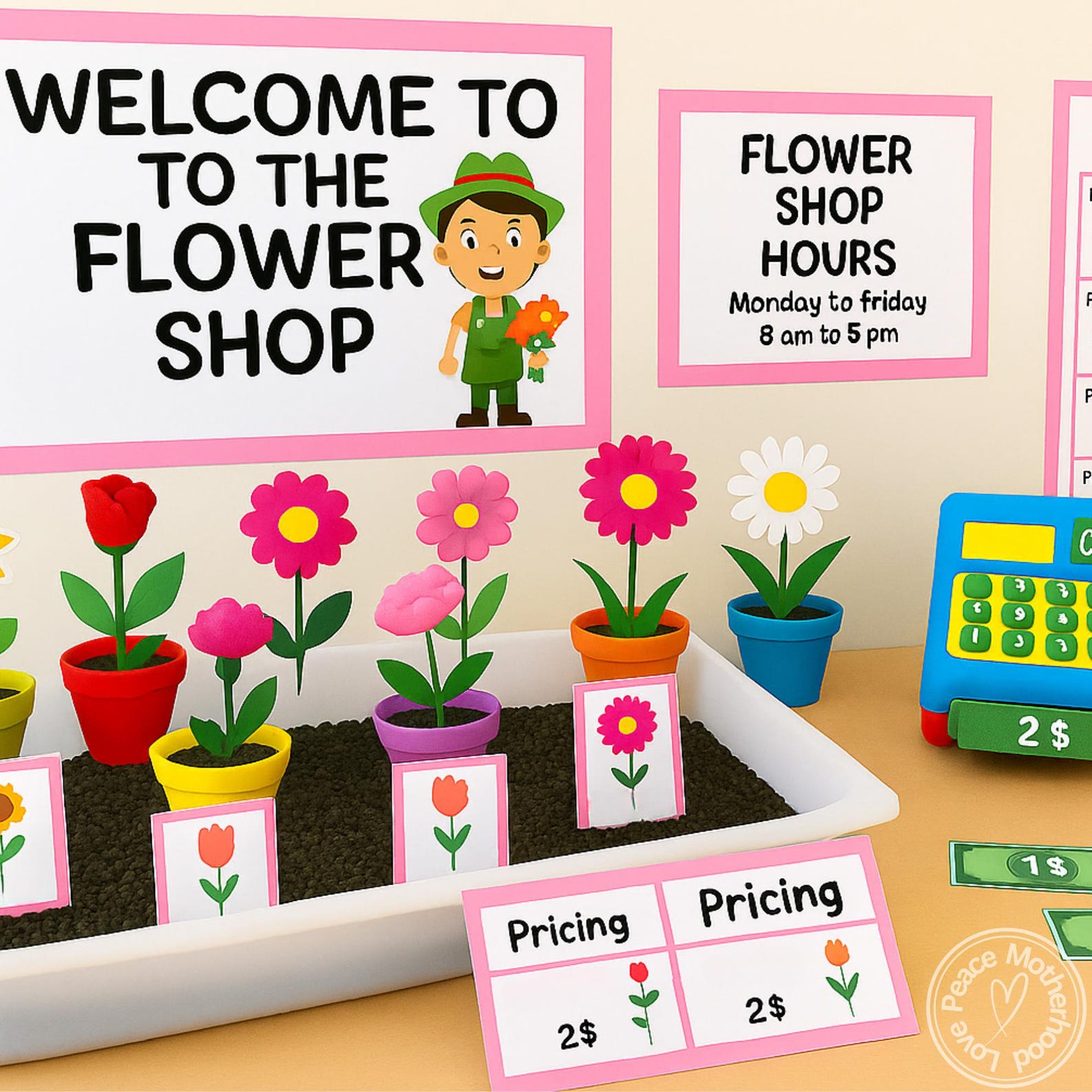 Flower Shop Dramatic Play Pretend Play Florist Role Play Preschool and ...