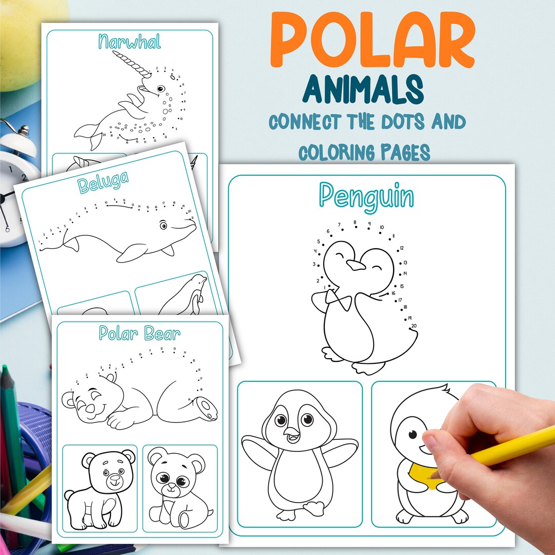 Winter Animals Coloring Pages | Kids Activities | Educational Coloring ...