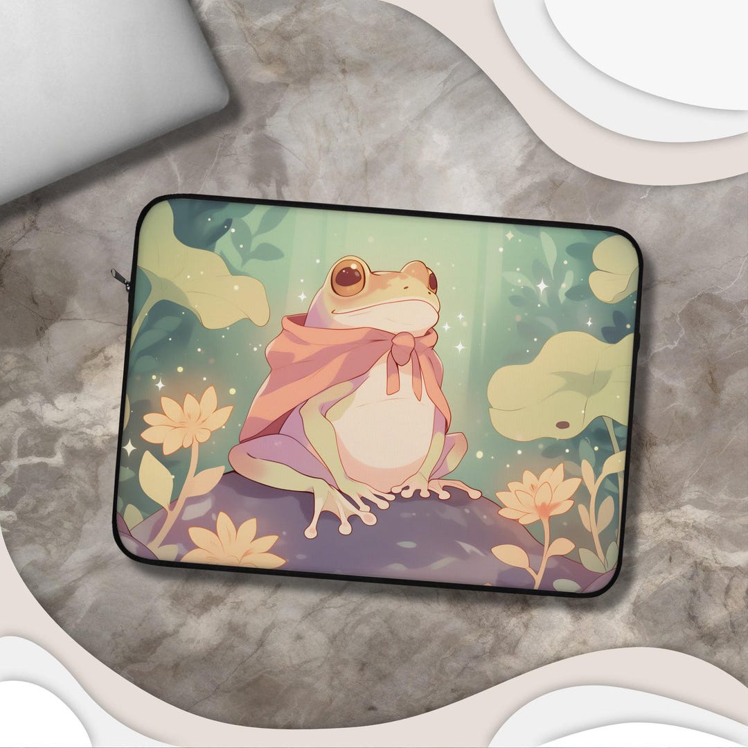 Lofi Neon Frog, Fantasy Laptop Sleeve iPad Sleeve,macbook Air 13 15 Pro ...
