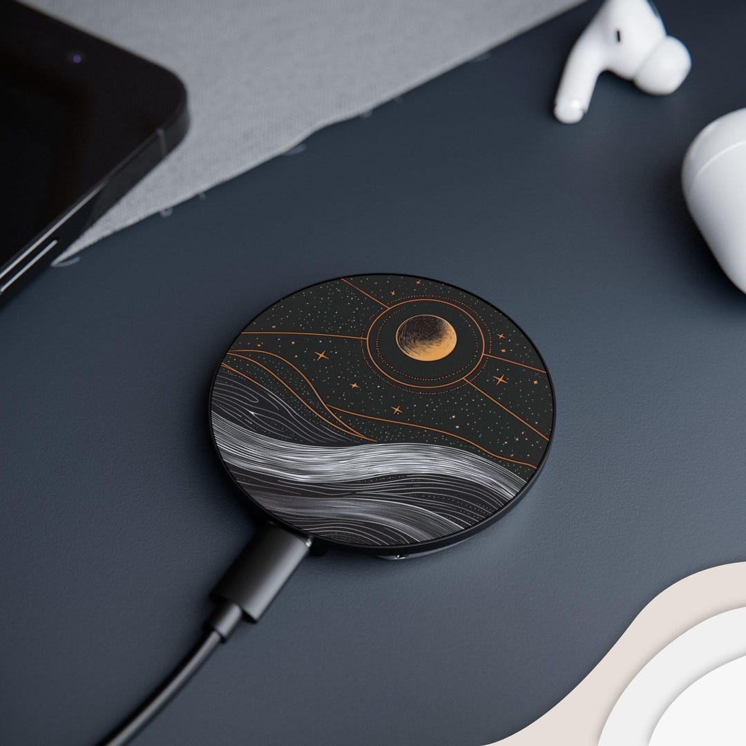 Wireless Charger Pad iPhone & Android, Celestial Design, Unique Gift ...