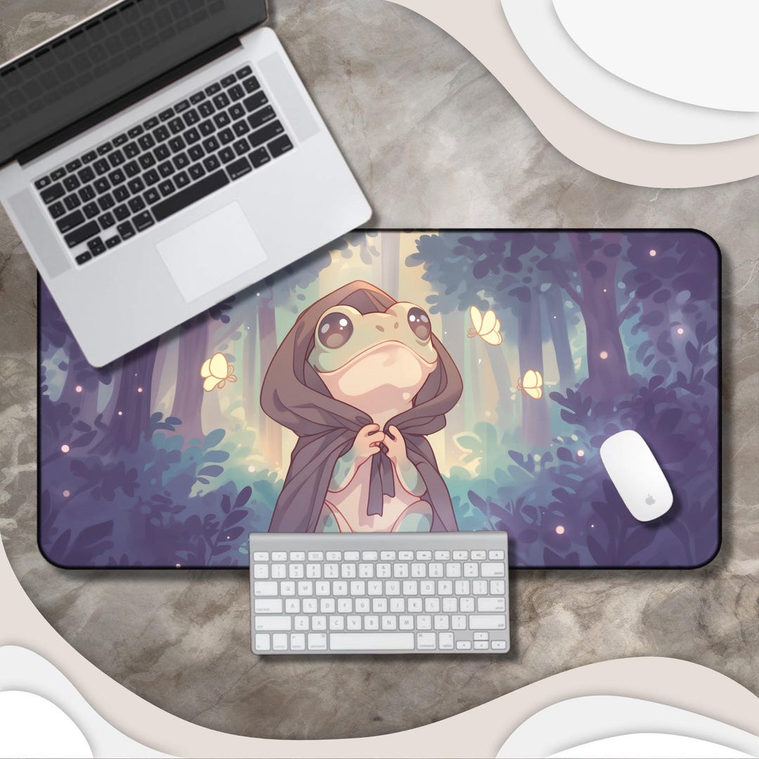 The Chosen One - Frog Wizzard Desk Mat - Magic Toad Mouse Pad - Cute ...