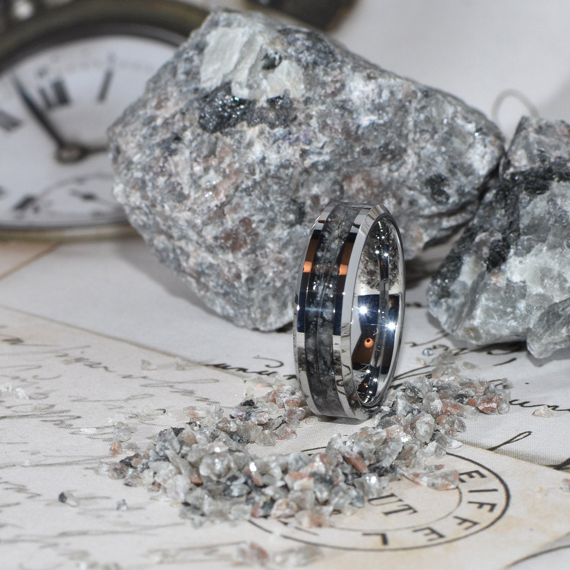 Cadeau Unique De Bijou Personnalisé Pour Pères Décédés Bague Souvenir ...