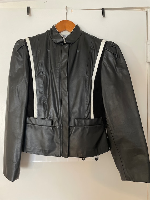 Amazing 80s leather and suede jacket - Gem
