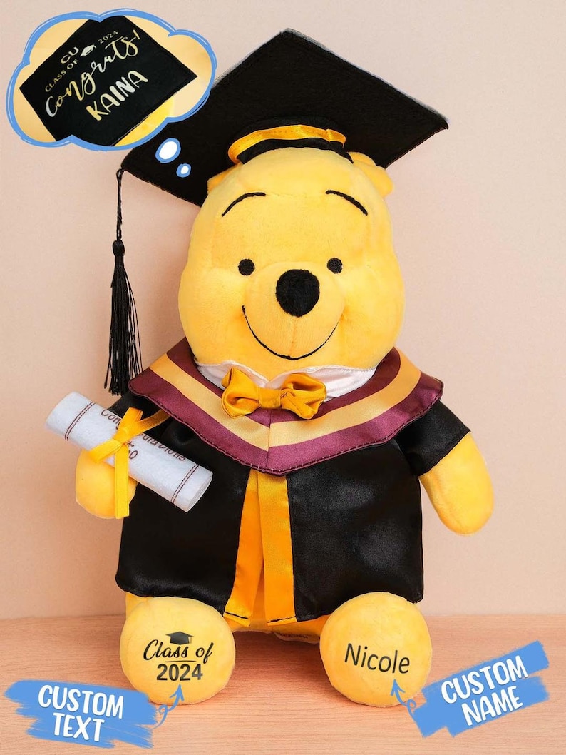 Personalized Grad. Bear Custom Graduation Gift, Custom Bear With ...