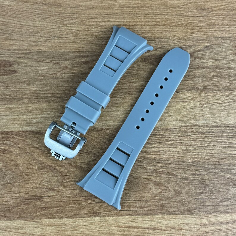 Grey Silicone Rubber Watch Strap Band for New Apple Watch Ultra 1 2 ...
