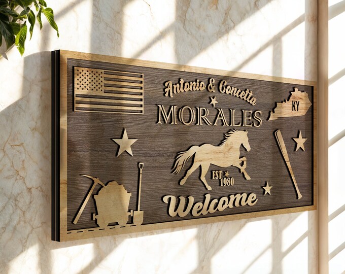 Welcome to Kentucky Metal Sign / 12x8 Aluminum Retro Moonshine ...