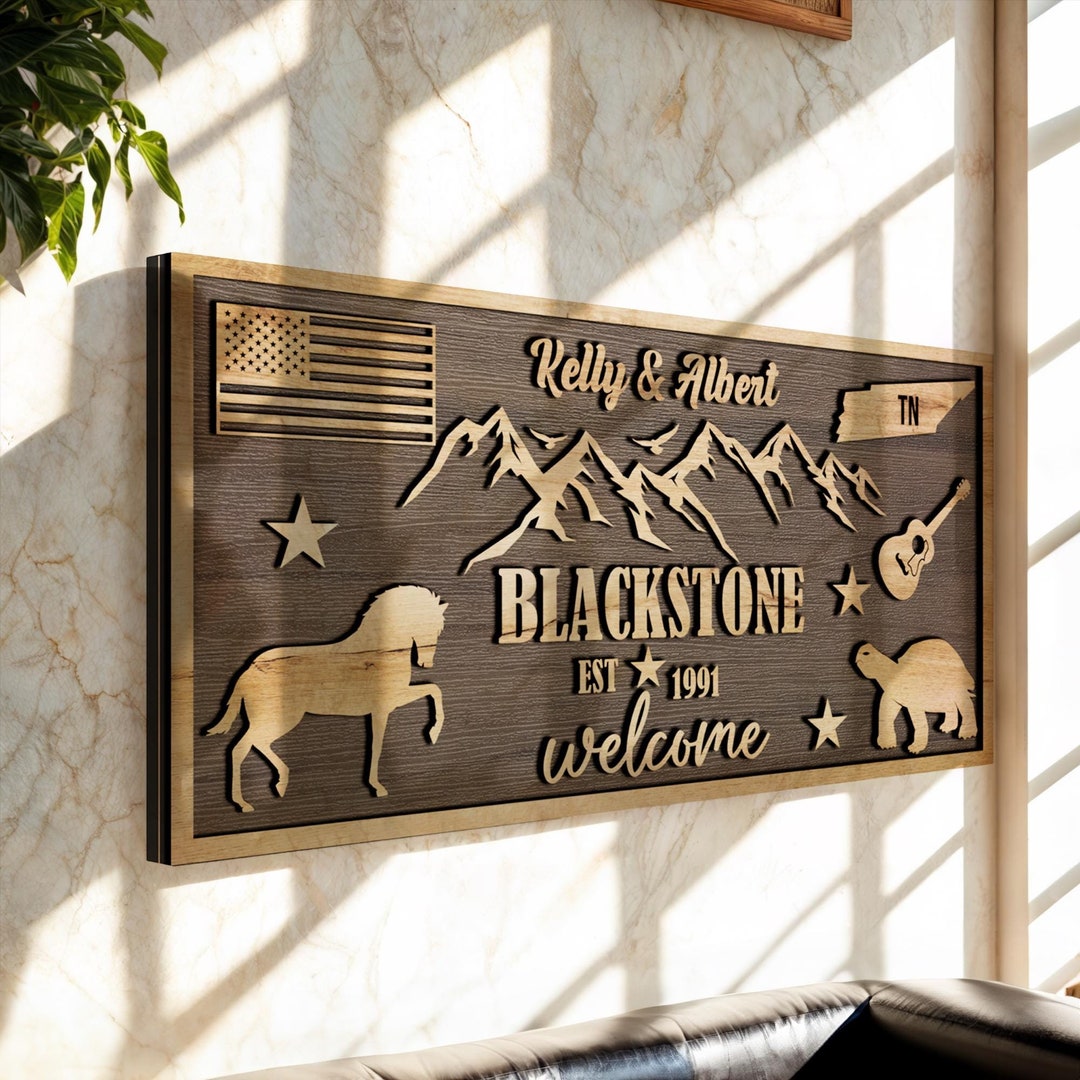 Personalized Tennessee State Name Sign, Tennessee State Gifts ...