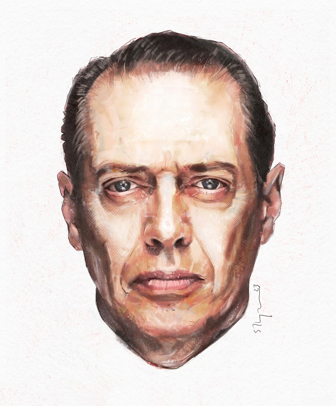 Steve Buscemi, Actor, Contemporary Painting, Original Print - Etsy