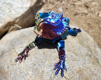 Bearded Dragon 3d STL File - Articulated Lizard Digital Download - 3d ...
