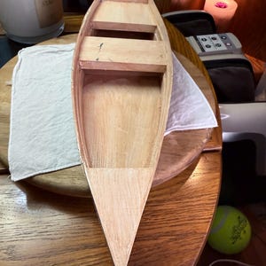 Vintage Boyds Bears Wooden Boat Display “H.M.S. BOYDS” 16” Handmade ...