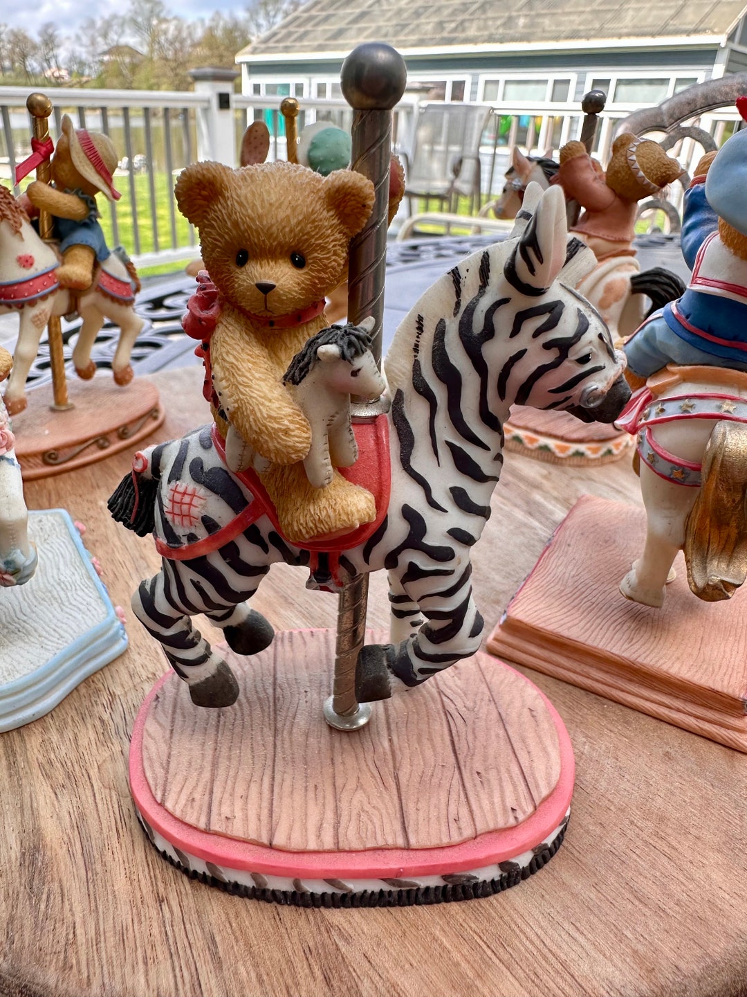 Set of 6 Rare Cherished Teddies Carousel Bears, Retired Figurines - Etsy