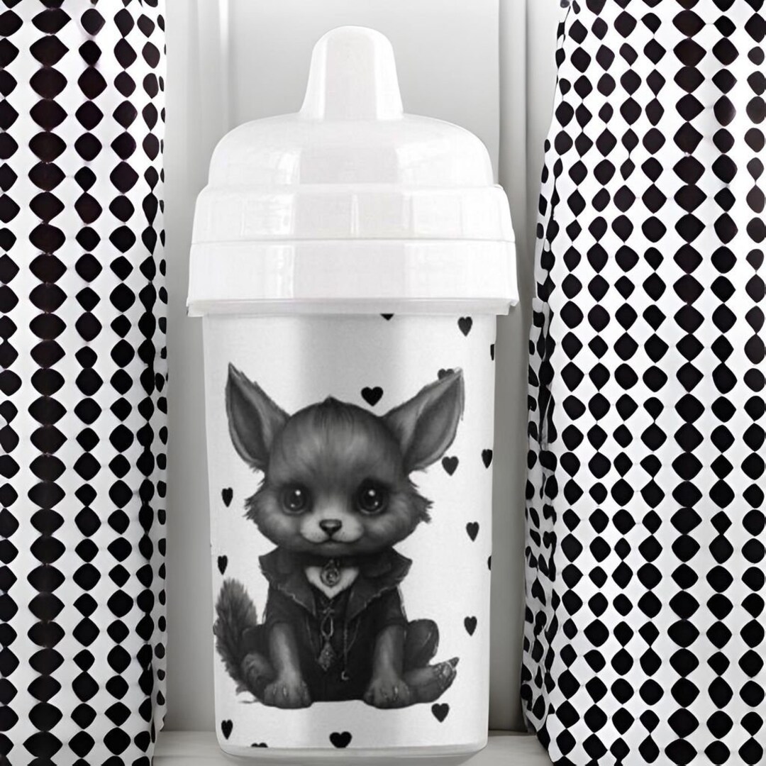 Gothic Baby Sippy Cup, Goth Baby Shower Gift, Gothic Baby Stuff ...