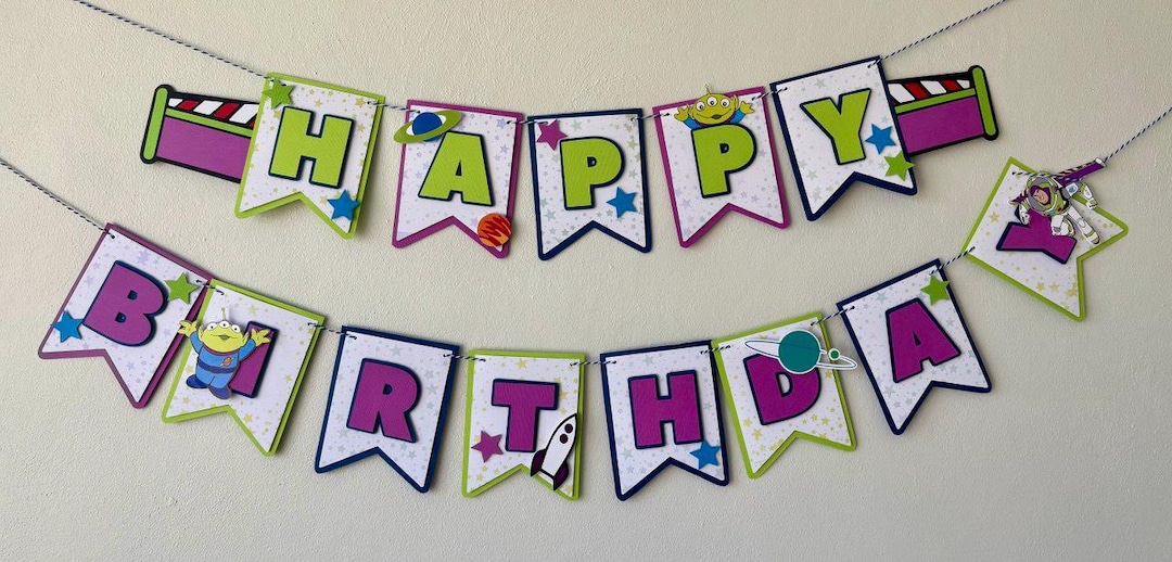 Buzz Lightyear Banner: Toys Story Party Decoration - Etsy